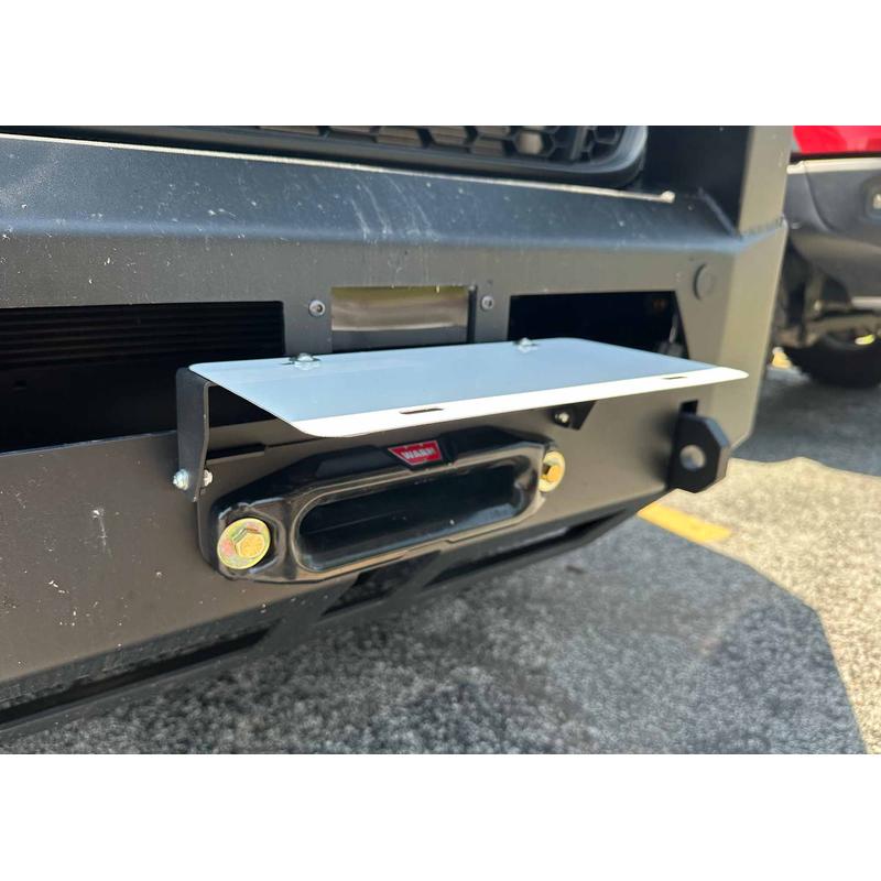 Backwoods Flip Up Front License Plate Holder - Hawse Fairlead